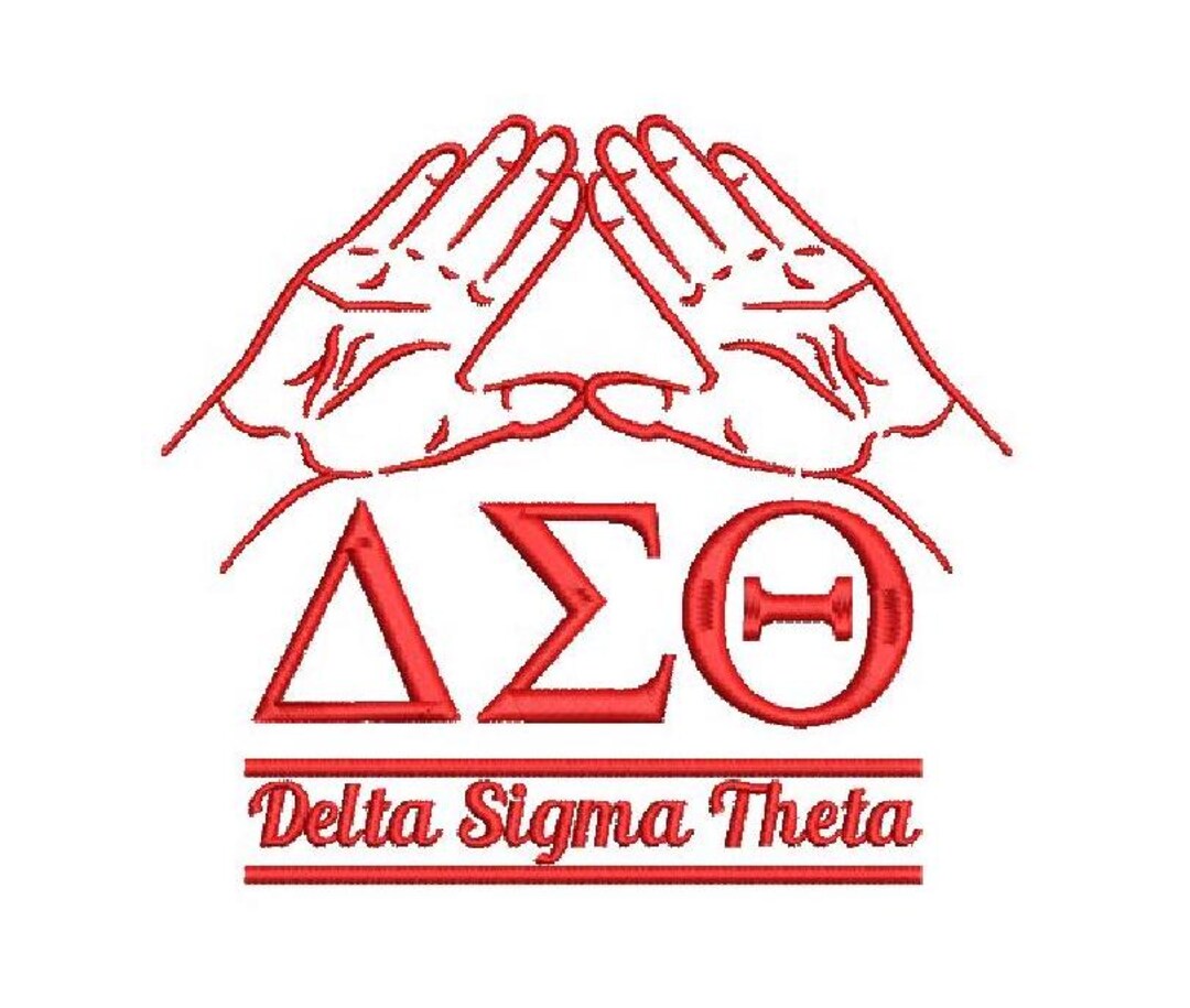 Delta Sigma Theta Hand Sign Machine Embroidery Design - Etsy
