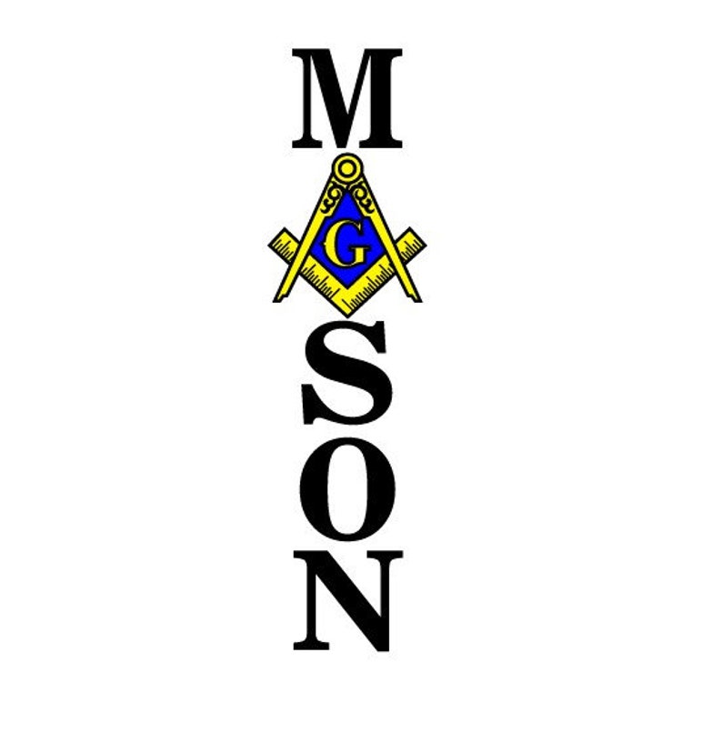 MASON Vertical Cut File, Silhouette,cricut, Jpeg,svg, Eps, Png, Clip ...
