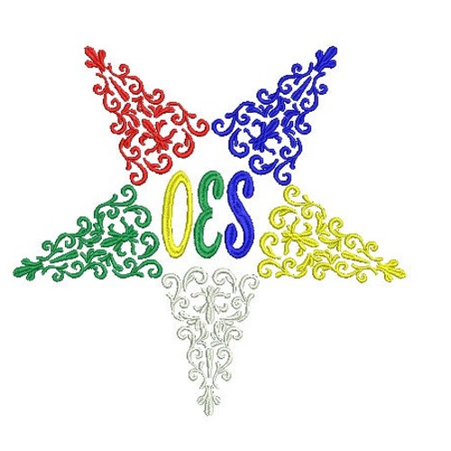 Order of the Eastern Star OES Embroidery Design | Etsy