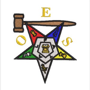 Order of the Eastern Star OES Past Matron Machine Embroidery Design ...