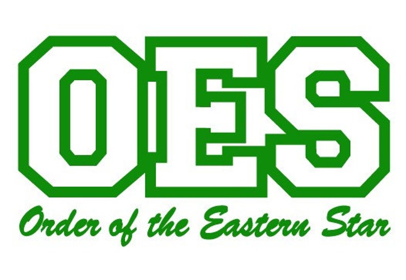OES Order of the Eastern Star, Cut File, Silhouett, Jpeg,svg, Eps, Png ...