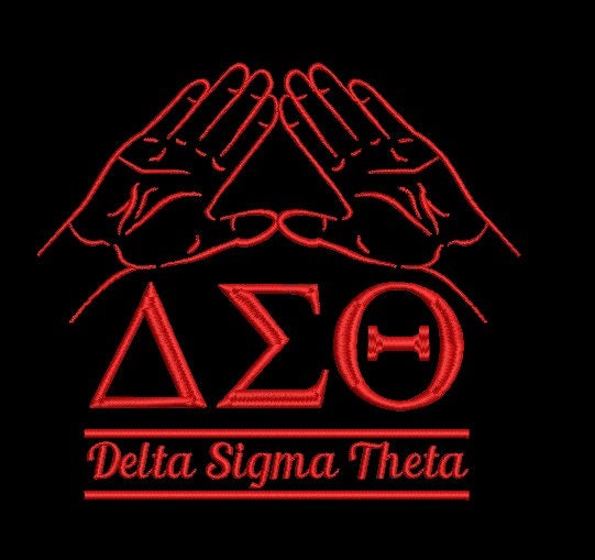 Delta Sigma Theta Hand Sign Machine Embroidery Files, Digital Download ...