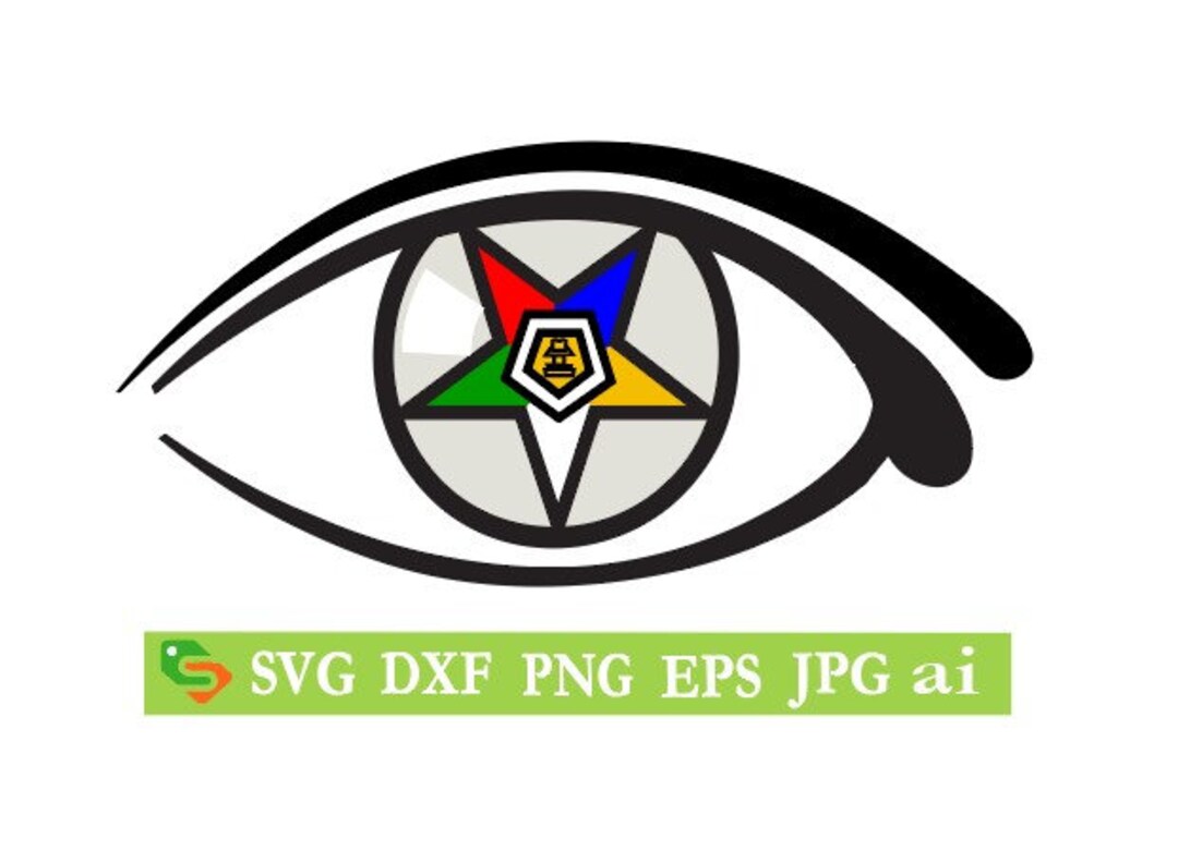 OES All Seeing Eye Order of the Eastern Star Cut File, Silhouette ...