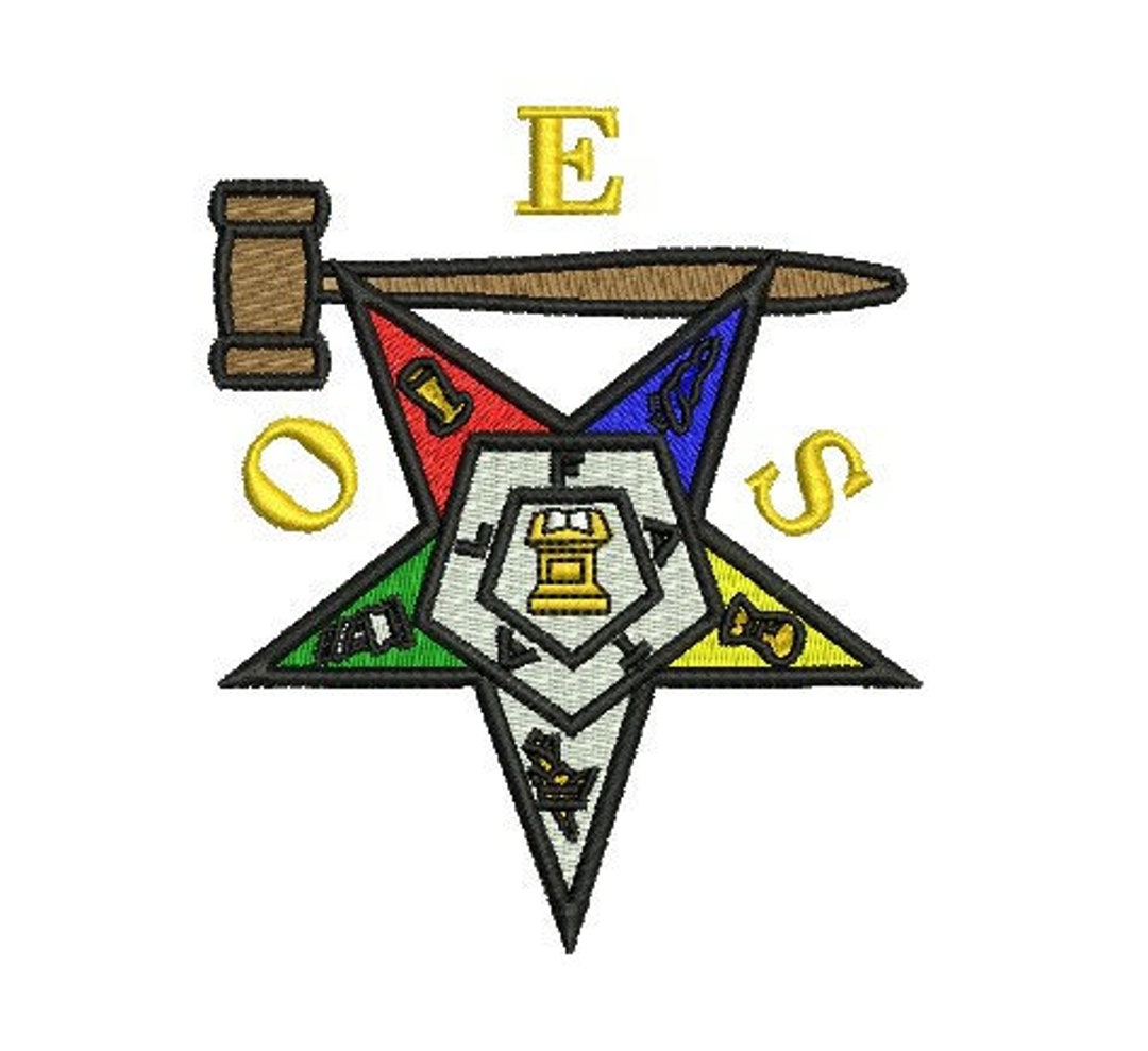 Order of the Eastern Star OES Past Matron Embroidery Design - Etsy