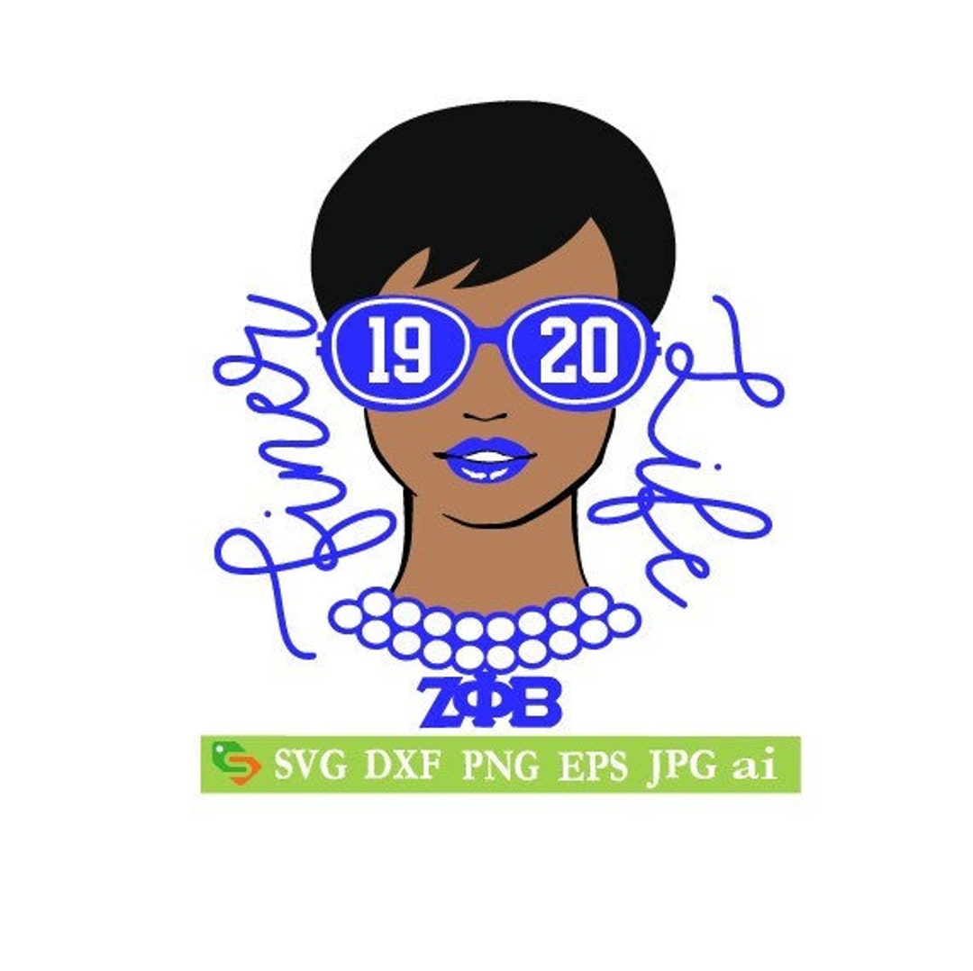 Zeta Phi Beta Finer Life Cut File Silhouettecricut Jpegsvg Eps Png Clip Art Etsy