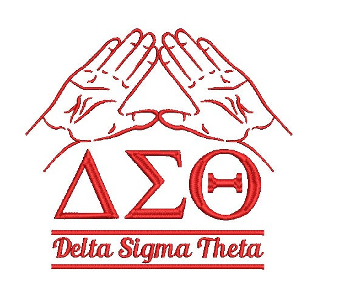 Delta Sigma Theta Hand Sign Machine Embroidery Design - Etsy