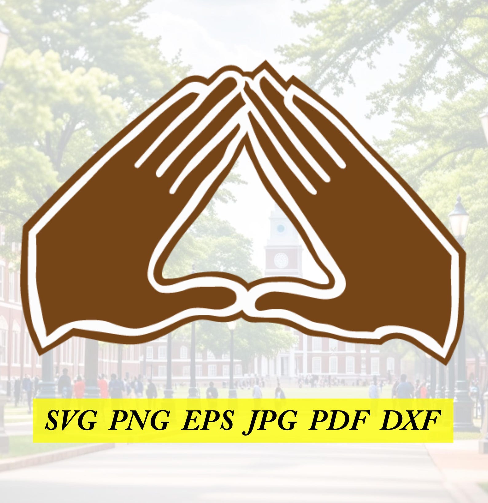 Delta Sigma Theta Hand Sign Cut File, Silhouette, Jpeg,svg, Eps, Png ...