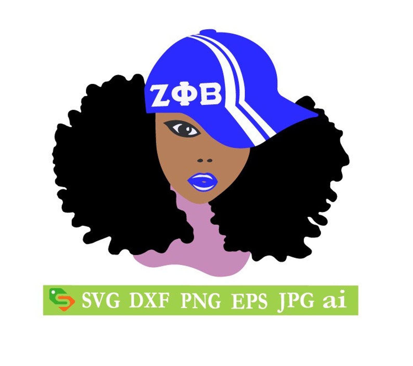 Zeta Phi Beta Girl Cut File Silhouettecricut Jpeg Svgdfx Etsy