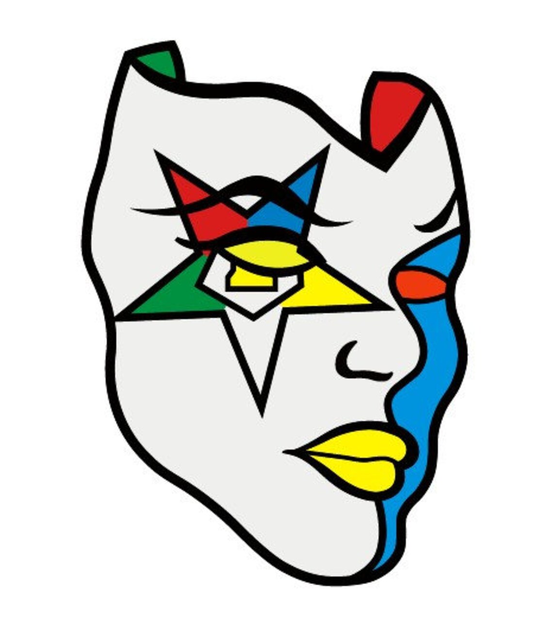 OES Mask, Order of the Eastern Star,cut File, Silhouette Cricut, Jpeg ...