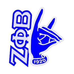 Zeta Phi Beta Hand Sign Cut File, Silhouette,cricut, Jpeg, Svg,dfx, Eps ...