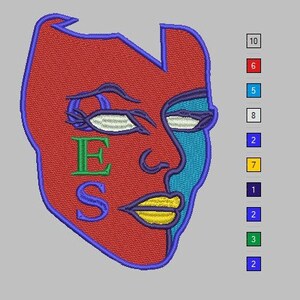 OES Order of the Eastern Star Mask Machine Embroidery Design Files - Etsy