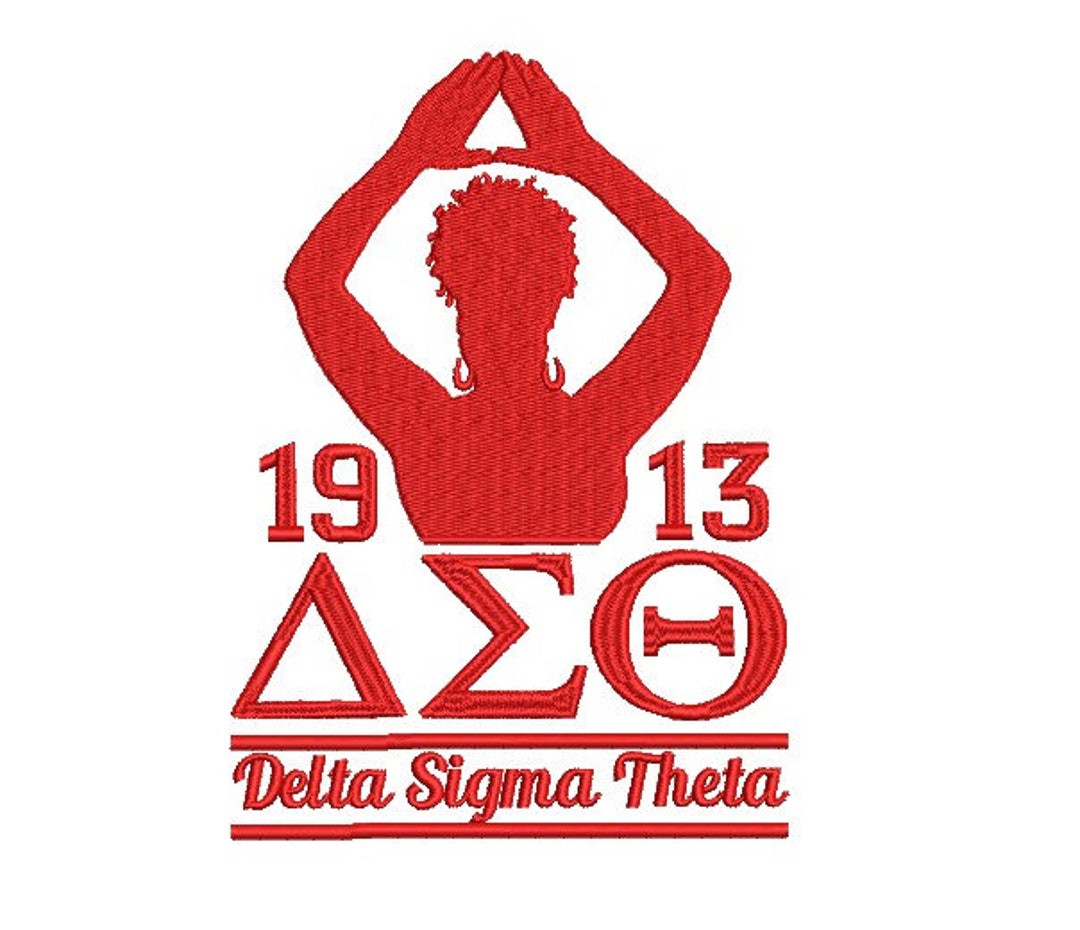 Delta Sigma Theta 1913 Hand Sign Machine Embroidery Design - Etsy
