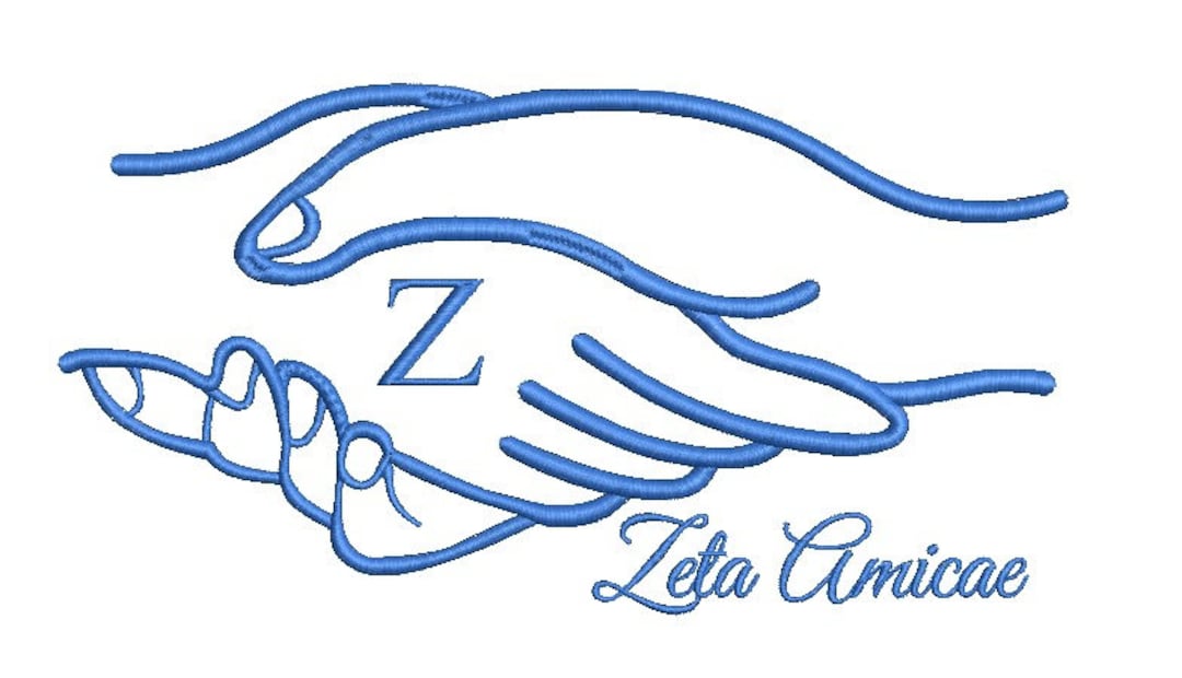 Zeta Amicae Machine Embroidery Design - Etsy