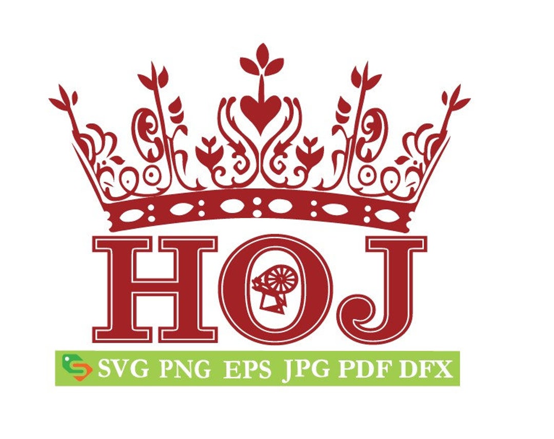 HOJ Heroines of Jericho Crown Cut File, Silhouette,cricut, Jpeg,svg ...