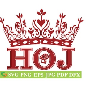 HOJ Heroines of Jericho Crown Cut File, Silhouette,cricut, Jpeg,svg ...