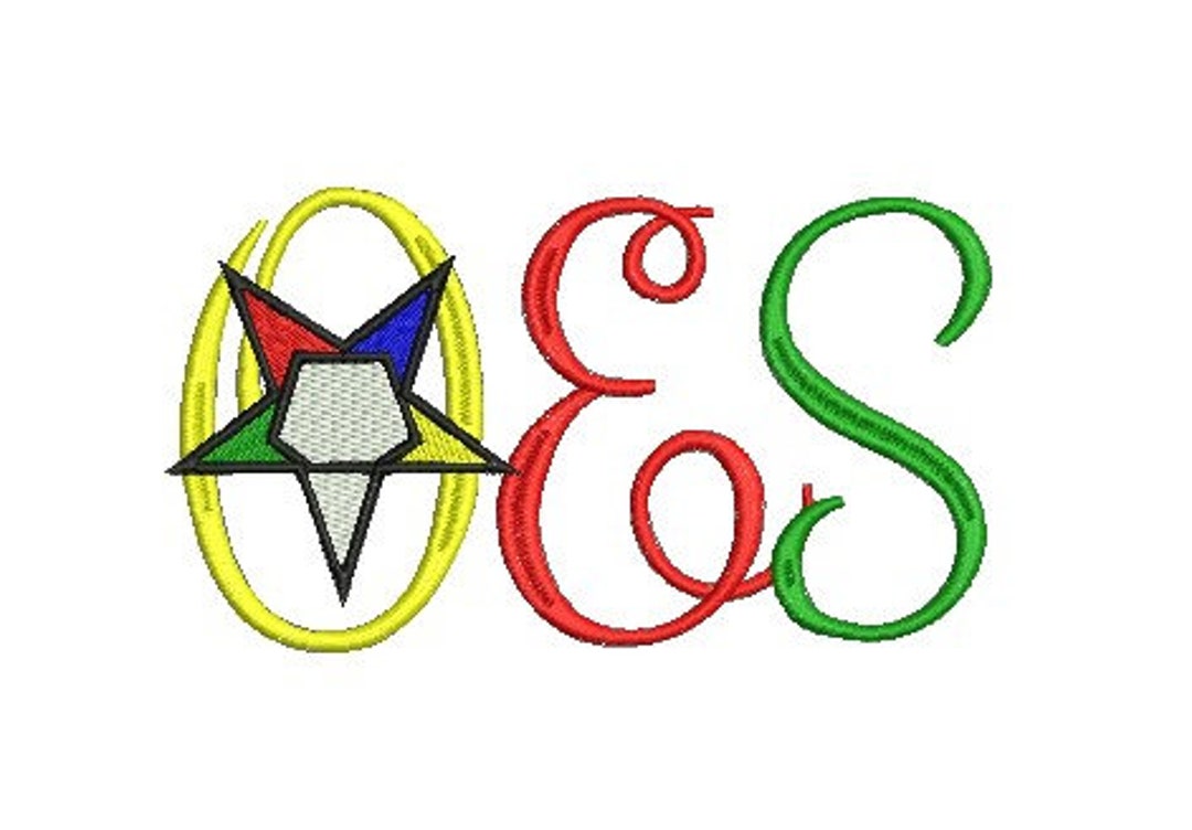 OES Order of the Eastern Star,embroidery Design,instant Download ...