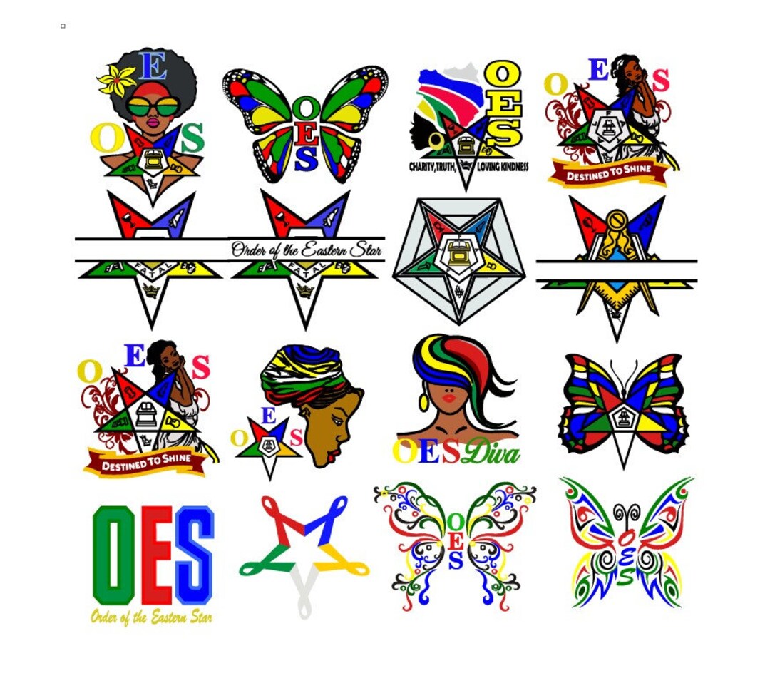 OES Order of the Eastern Star SVG Cut File Bundle (digital Download) - Etsy