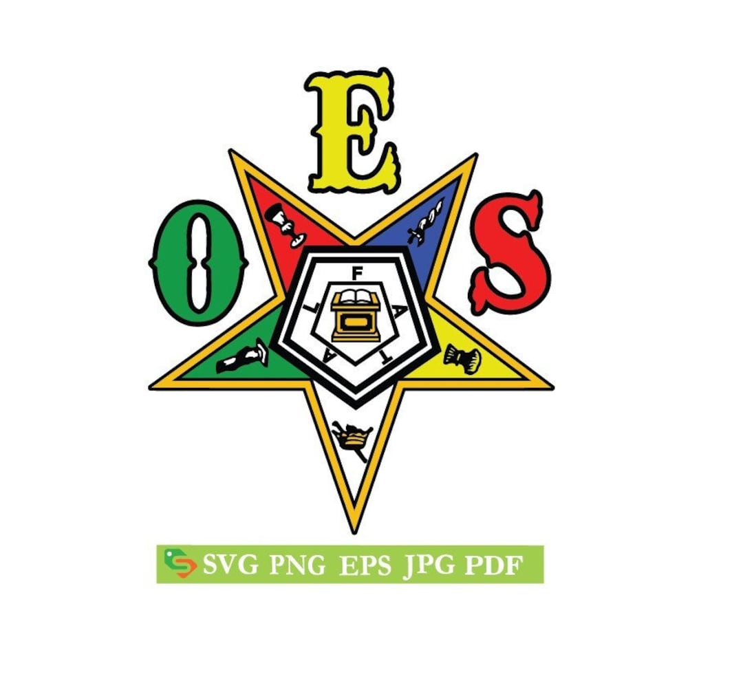 OES, Order of the Eastern Star Cut File, Silhouette Cricut, Jpeg,dfx ...