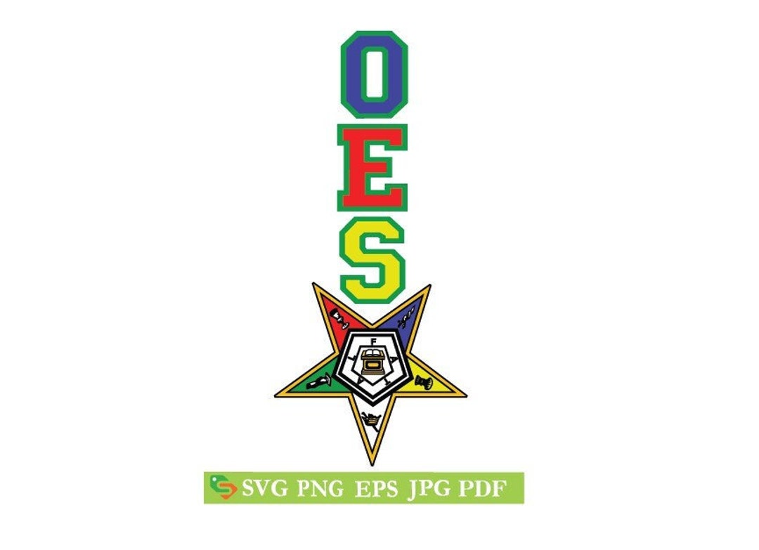 OES Order of the Eastern Star Vertical Cut File, Silhouette Cricut ...