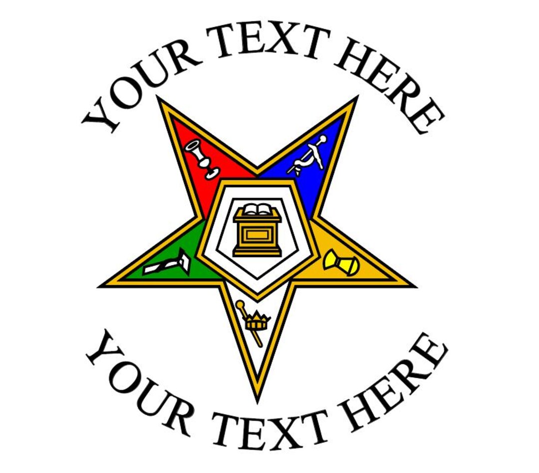 OES Order of the Eastern Star Custom Text, Jpeg, Svg, Eps, Png, - High ...