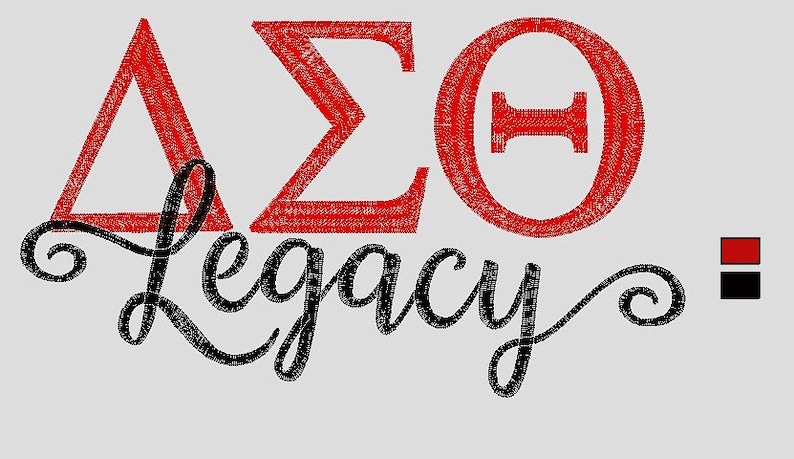 Delta Sigma Theta Legacy Embroidery Design - Etsy