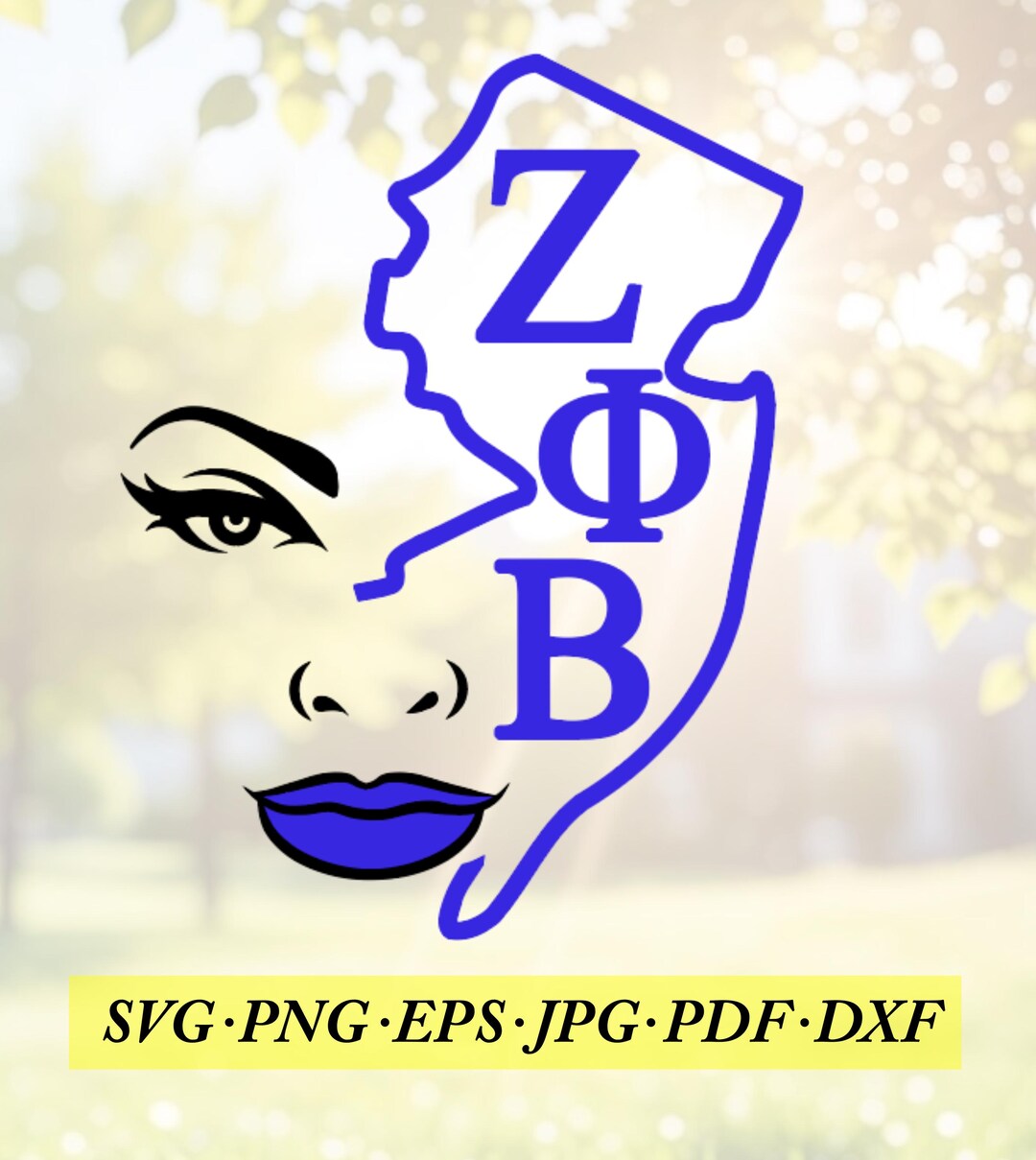 Zeta Phi Beta Lady New Jersey Cut File, Silhouette, Cricut, Jpeg,svg ...