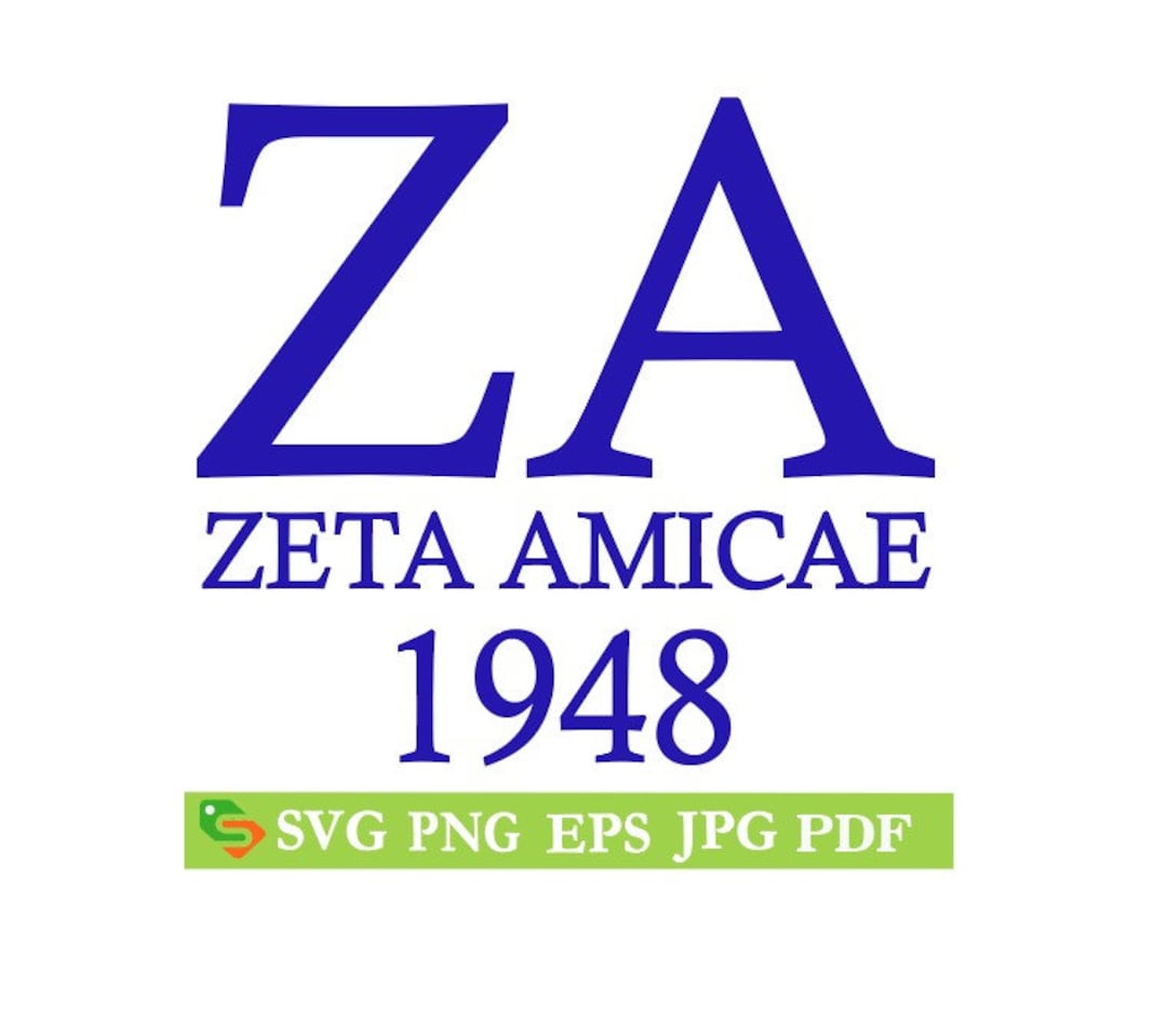ZETA AMICAE 1948 Cut File, Silhouette,cricut, Jpeg, Svg,eps, Png, Clip ...