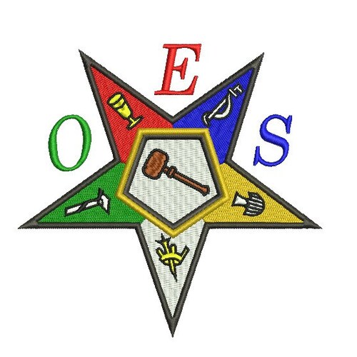 OES SHOES Order of the Eastern Star Embroidery Design - Etsy