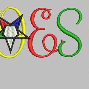 OES Order of the Eastern Star,embroidery Design,instant Download ...