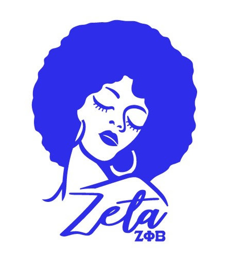 Zeta Phi Beta Girl Cut File Silhouettecricut Jpeg Svgdfx Etsy