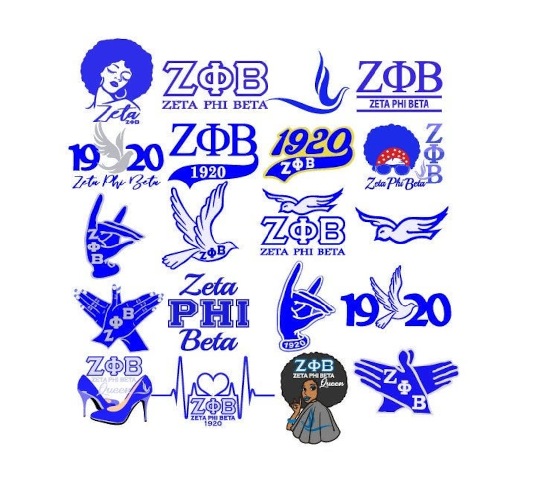 Zeta Phi Beta SVG Cut File: Sorority Clip Art (digital Download) - Etsy