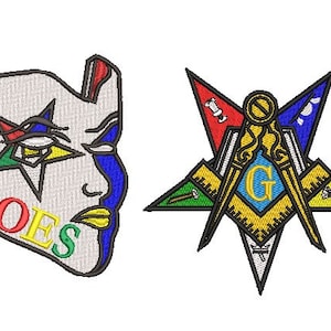 OES Order of the Eastern Star Pack Machine Embroidery Designs - Etsy