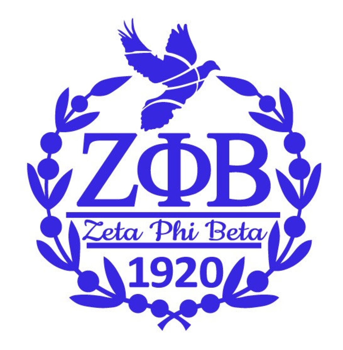 Zeta Phi Beta Shield Cut File Silhouette Cricut - Etsy