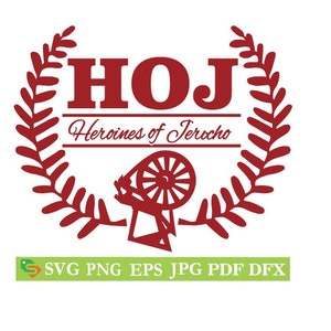 HOJ Heroines of Jericho Wreath 2 Cut File, Silhouette,cricut, Jpeg,svg ...