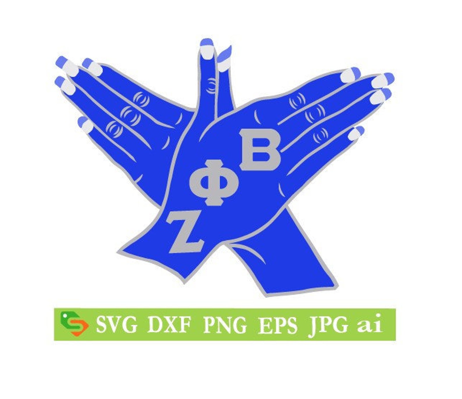 Zeta Phi Beta Hand Sign Cut File Silhouettecricut Jpeg - Etsy