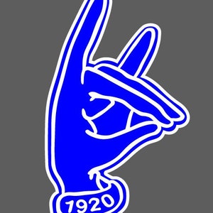 Zeta Phi Beta Hand Sign Cut File, Silhouette,cricut, Jpeg, Svg,dfx Eps ...