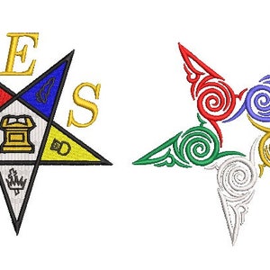 OES Order of the Eastern Star Machine Embroidery Pack - Etsy