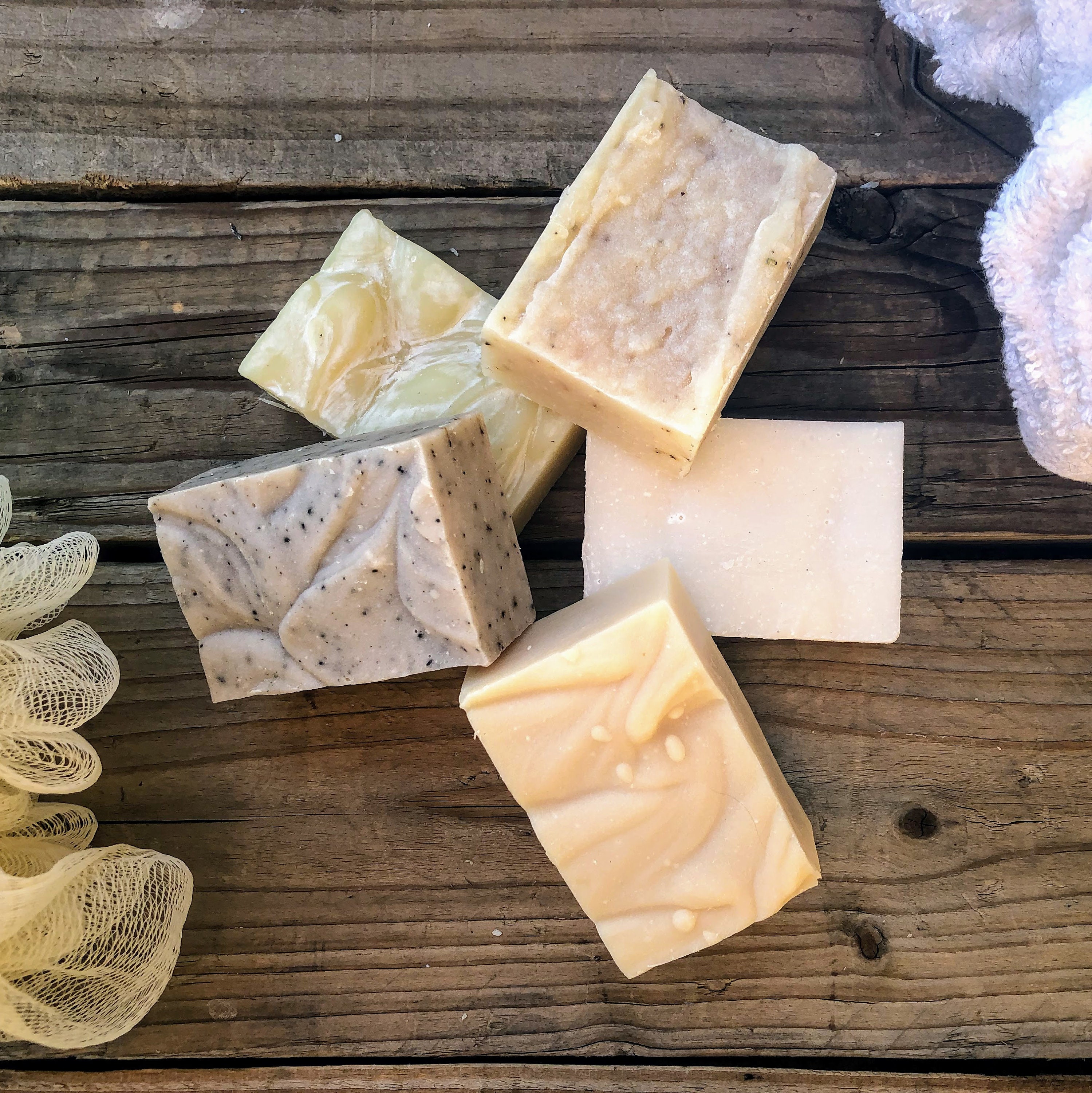 Paquete de 5 barras todo jabón artesanal natural | Etsy