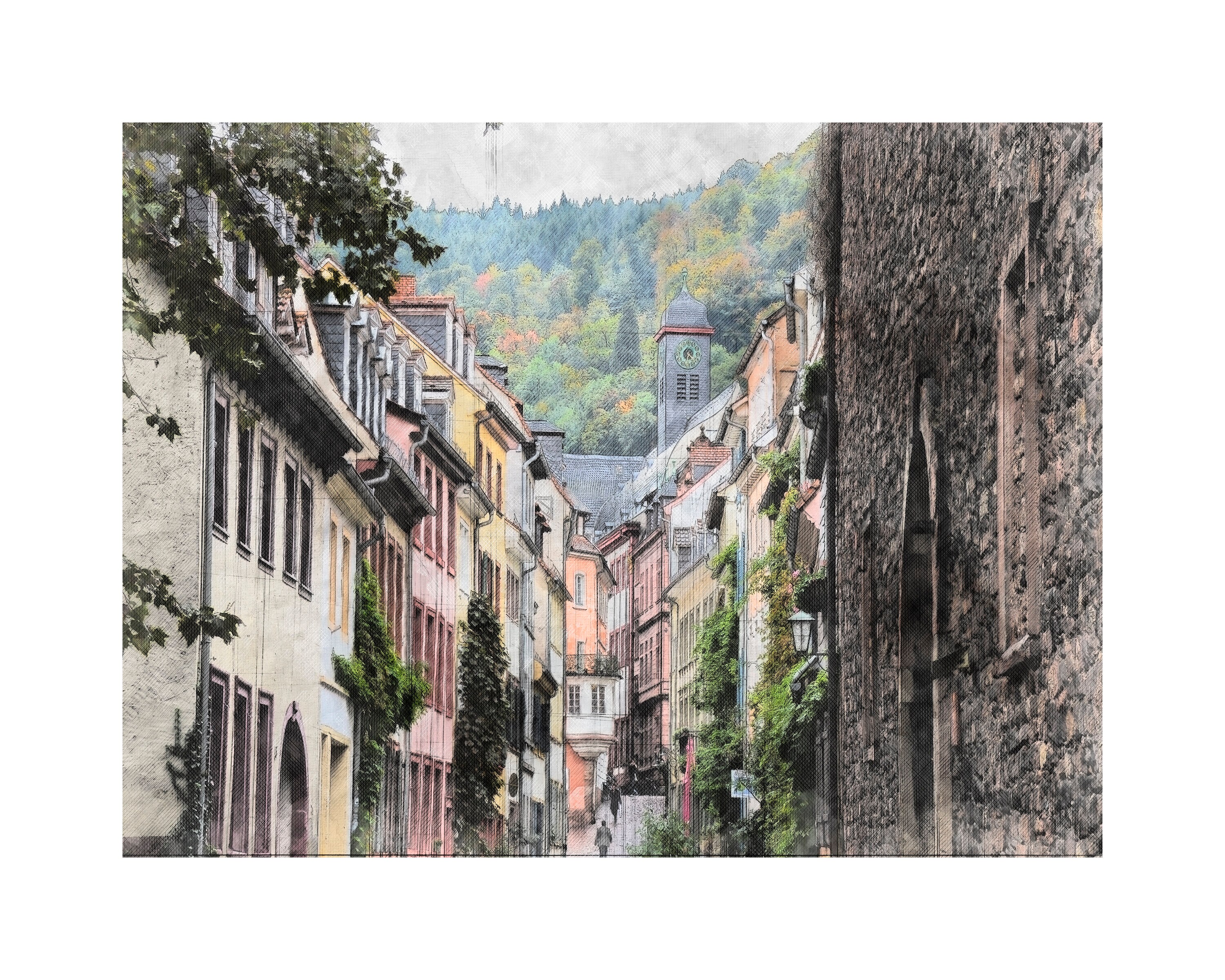 Art Print - Heidelberg, Germany - Etsy