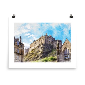 Art Print - Edinburgh Castle - Scotland - Etsy