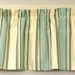 Window Valance Mint Green Striped Valance Beach Valance Light Green ...