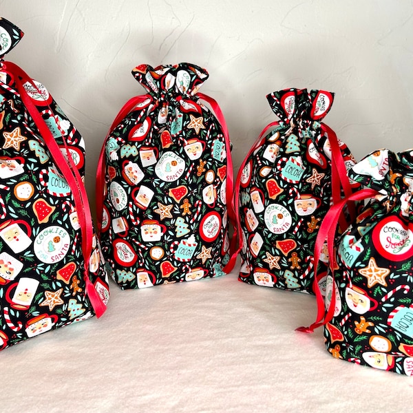 Christmas Cloth Bags - Etsy