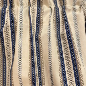 Window Valance Blue Stripe Valance for Kitchen Valance for Bedroom ...