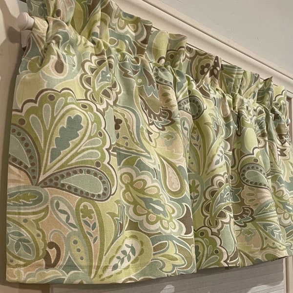 Mint Green Valance - Etsy