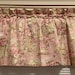 Tea Rose Floral Window Valance: Pink Cotton Kitchen & Bedroom Decor - Etsy