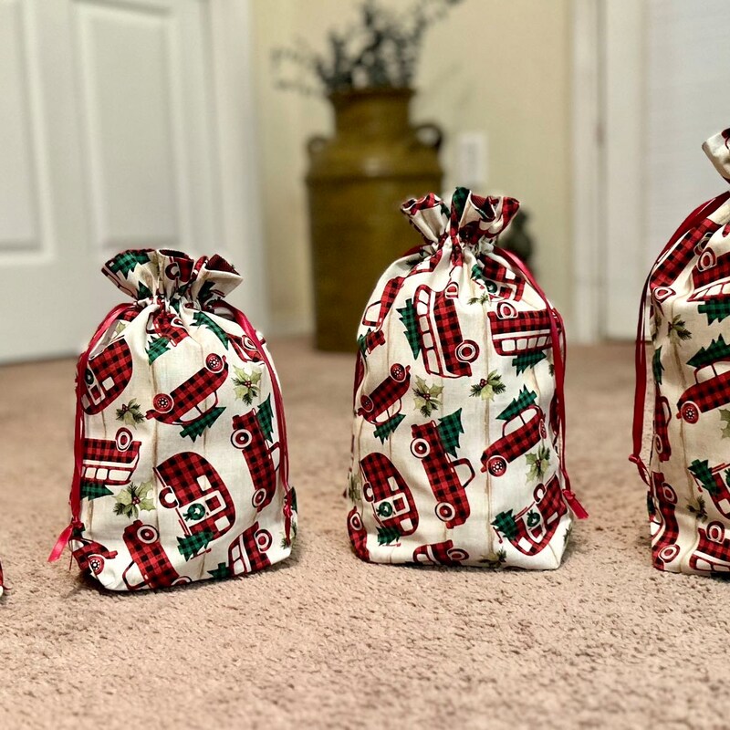 Christmas Cloth Bags - Etsy