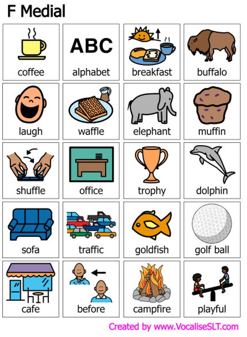 Complete 'F' Sound Articulation Pack - Etsy