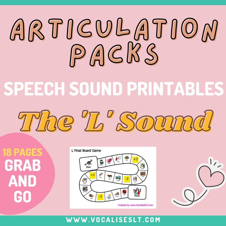Complete 'L' Sound Articulation Pack - Etsy
