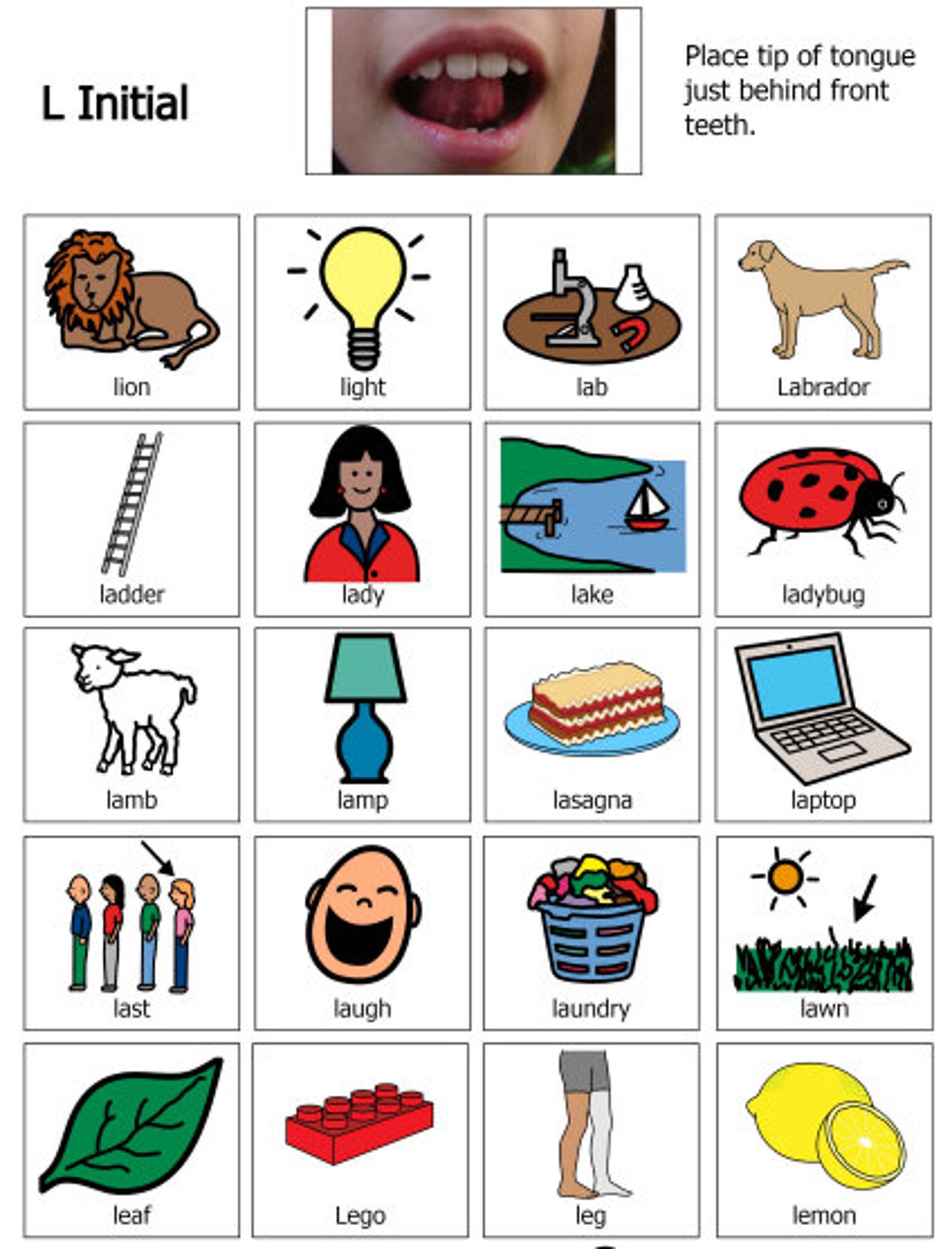 Complete 'L' Sound Articulation Pack - Etsy