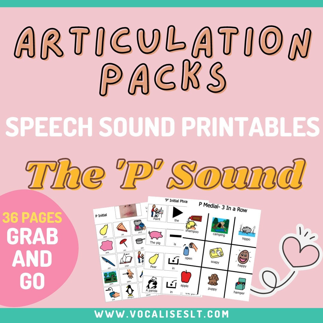 Complete 'P' Sound Articulation Pack - Etsy